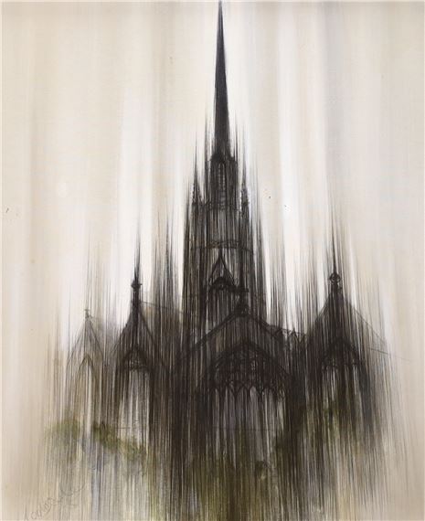 Colin Rule | Abstract view of a cathedral | MutualArt