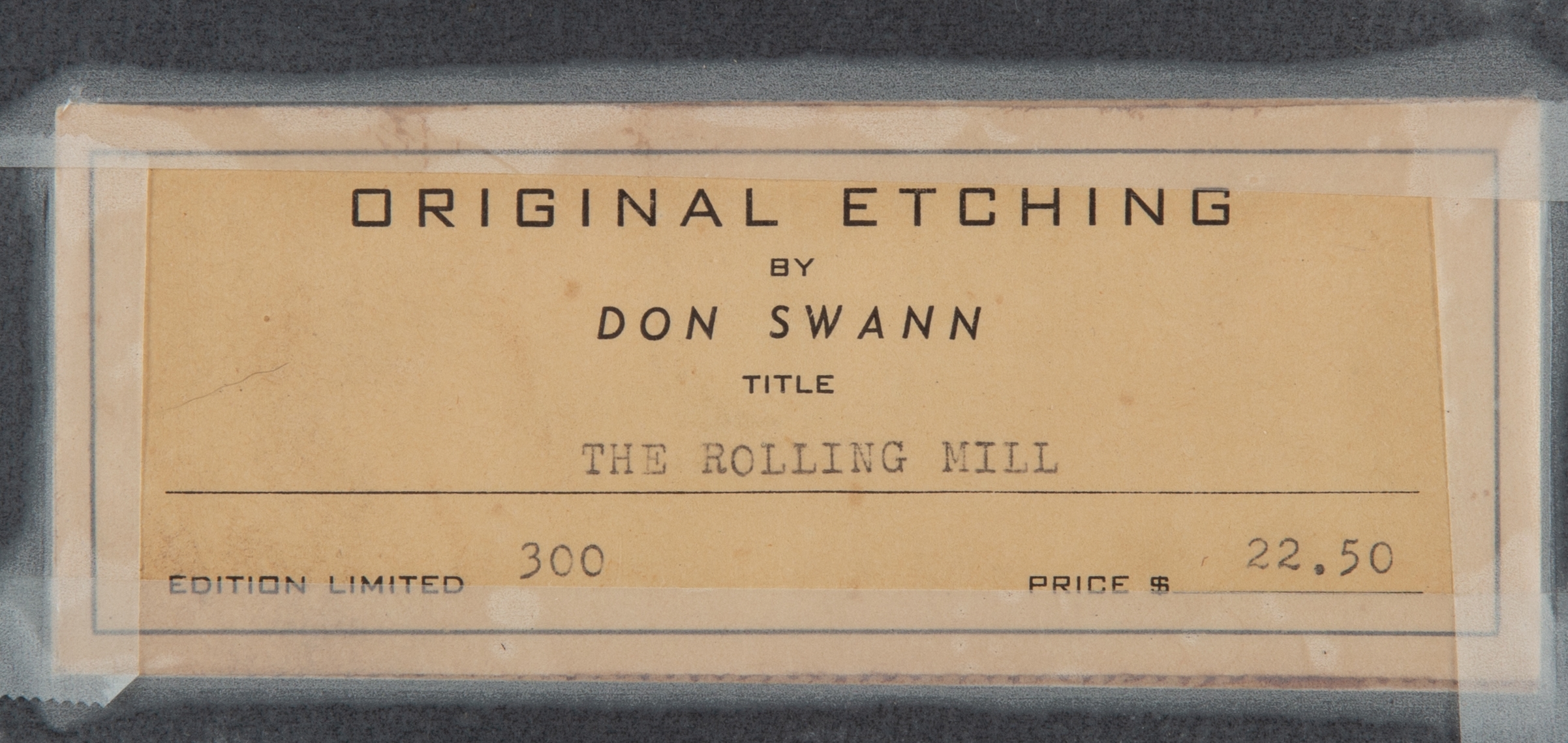 Don Swann | RARE RED COLOR ETCHING DON SWANN (1950) | MutualArt