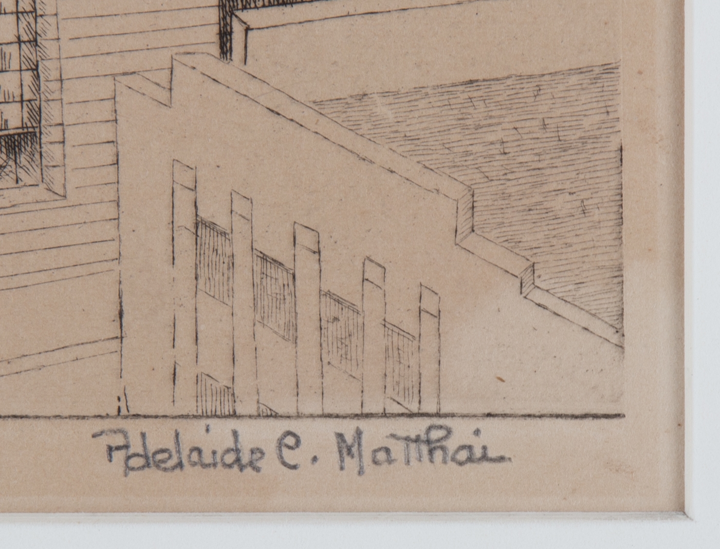 Adelaide C. Mattai | BALTIMORE ARTIST ADELAIDE MATTHAI ETCHING (1932 ...