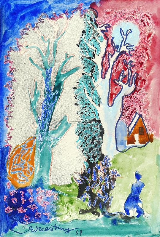 Edmund Kesting | Rhythmen um zwei Eichen (1959) | MutualArt