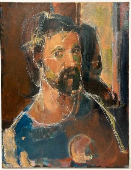 Roger Baroth | Christ-like self-portrait and reflection in the mirror ...