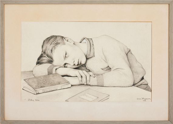 Owe Zerge | Boring Homework. (1939) | MutualArt