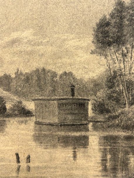 Auguste Allonge | Auguste ALLONGE (1833-1898) Four charcoals... - Lot ...