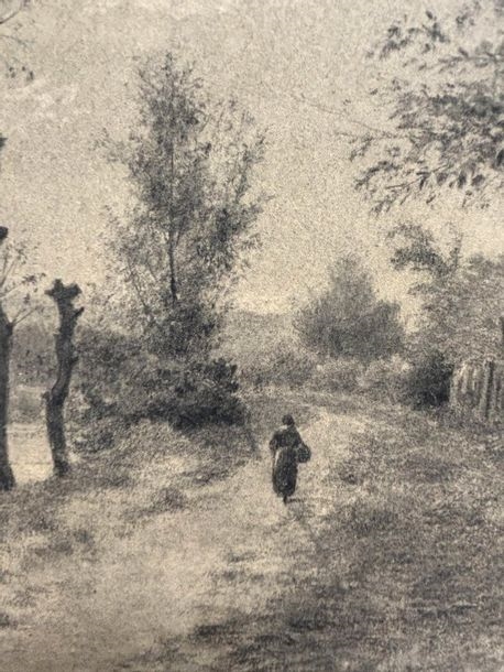 Auguste Allonge | Auguste ALLONGE (1833-1898) Four charcoals... - Lot ...