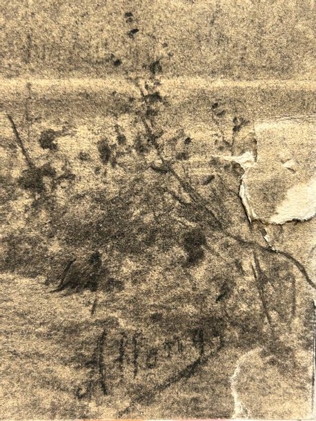 Auguste Allonge | Auguste ALLONGE (1833-1898) Four charcoals... - Lot ...