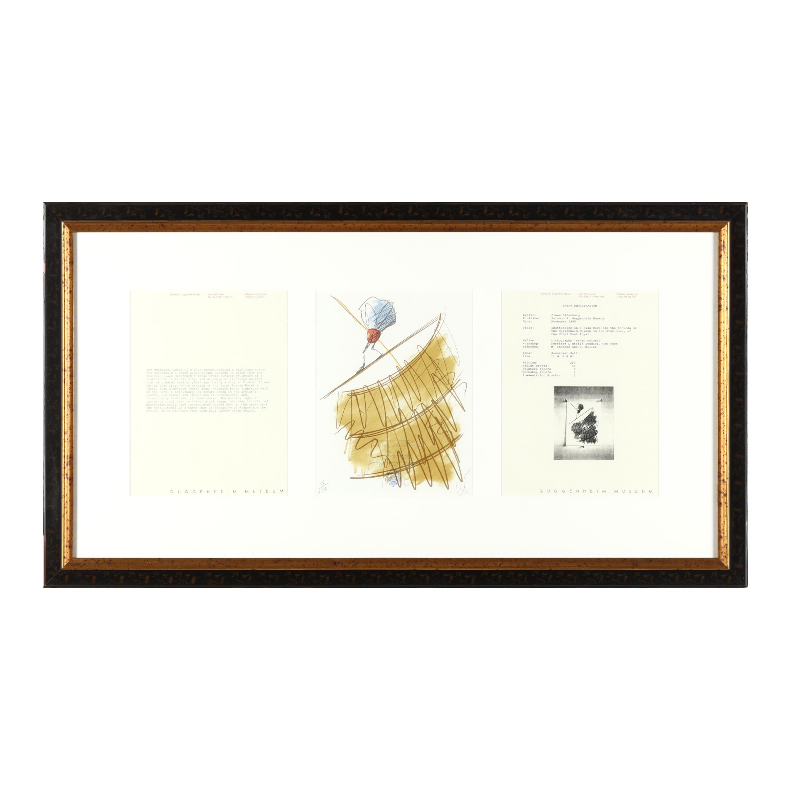 Claes Oldenburg | Shuttlecock on a High Wire | MutualArt