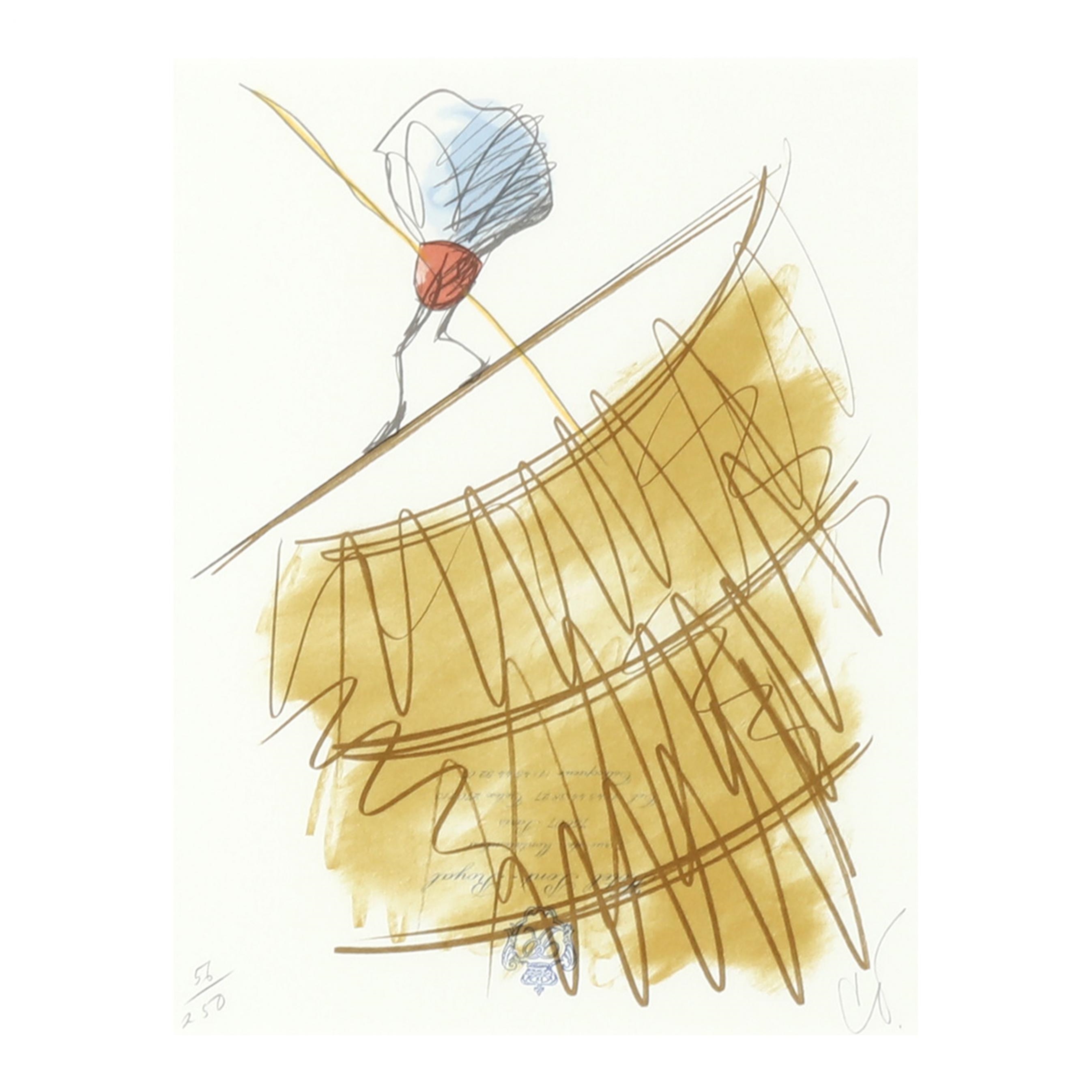 Claes Oldenburg | Shuttlecock on a High Wire | MutualArt