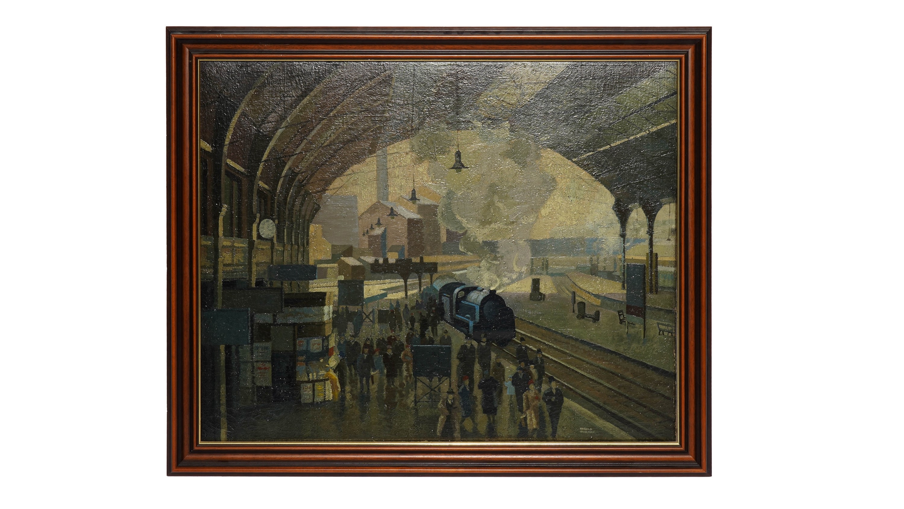 Harold Workman | Train Station Platform | MutualArt
