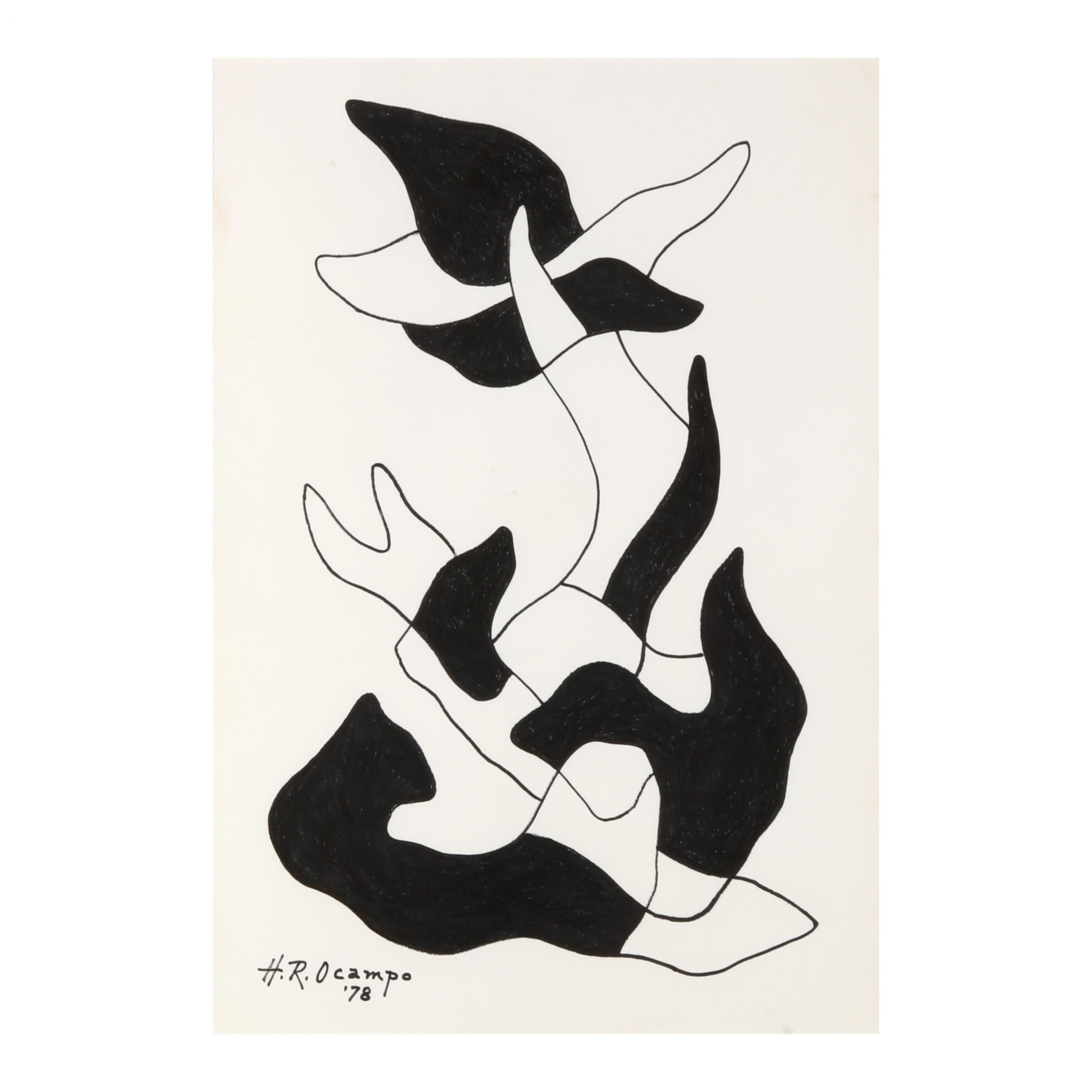 Hernando Ocampo | Abstract Drawing (1978) | MutualArt