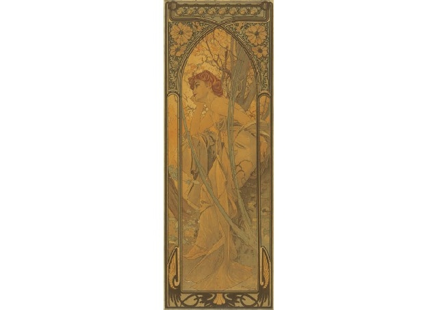 Alphonse Mucha | 4 works: Moonlight; Polar Star; Morning Star; Evening ...