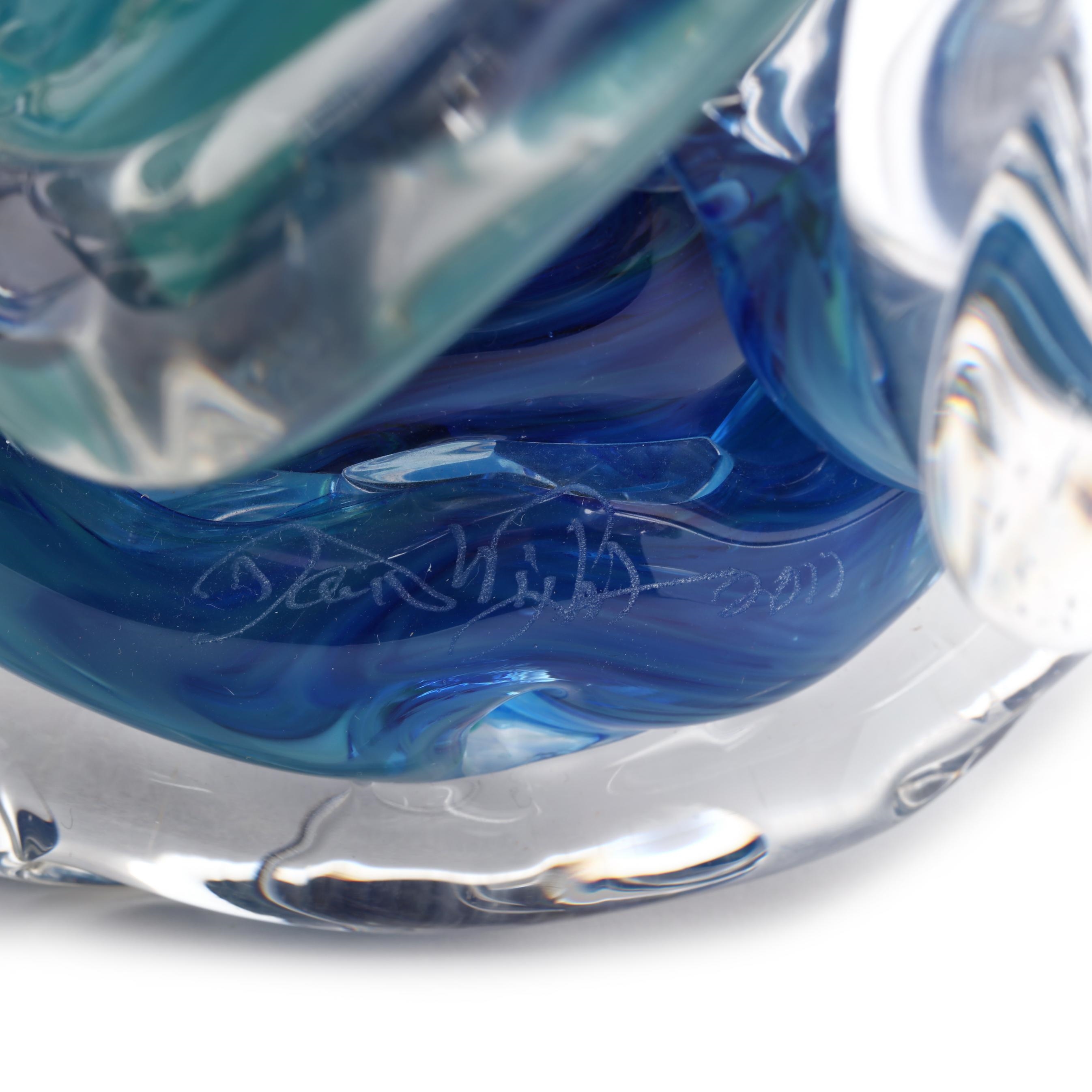 David Wight | Wave Art Glass Sculpture (2011) | MutualArt