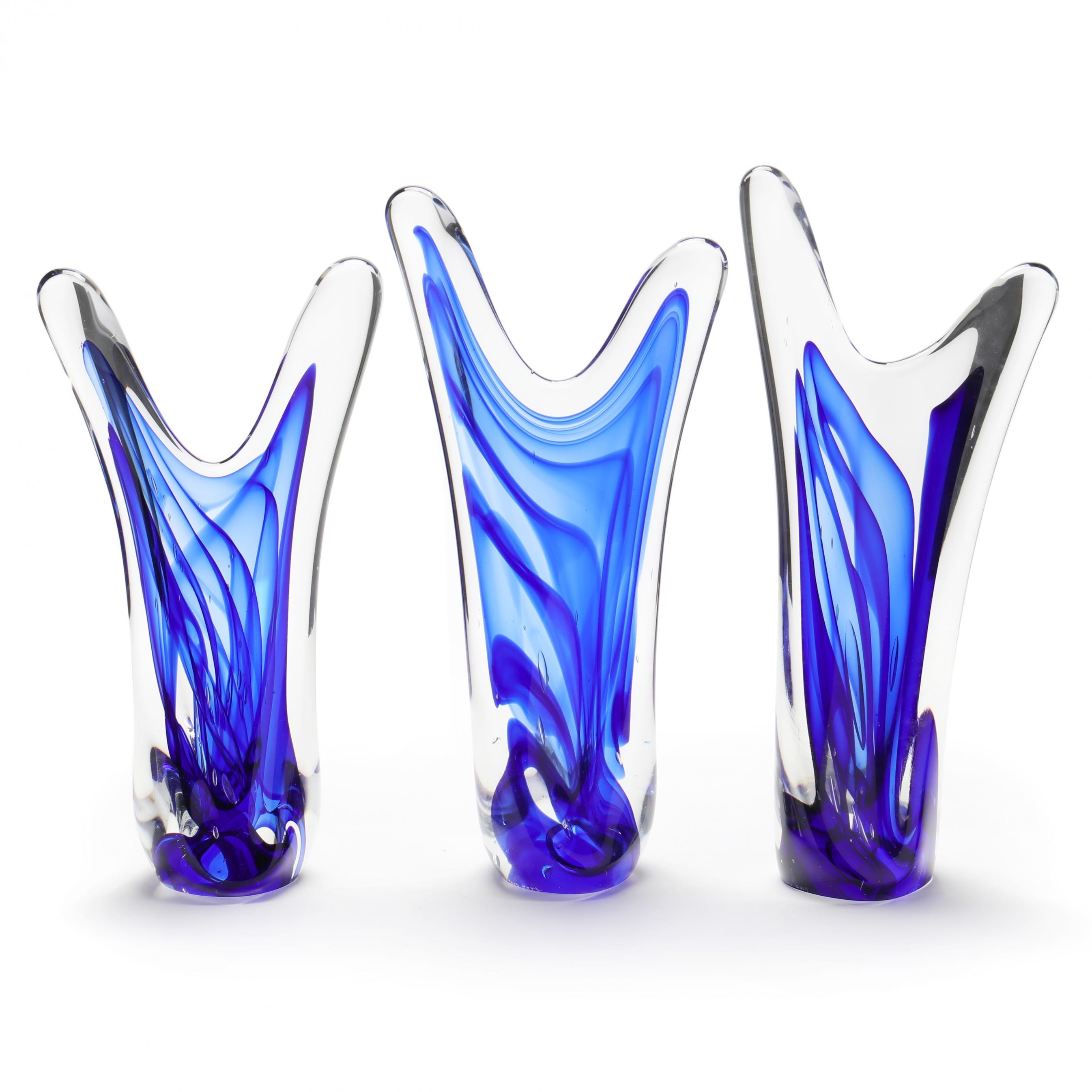 Rollin Karg | Three Large Glass Sculptures | MutualArt