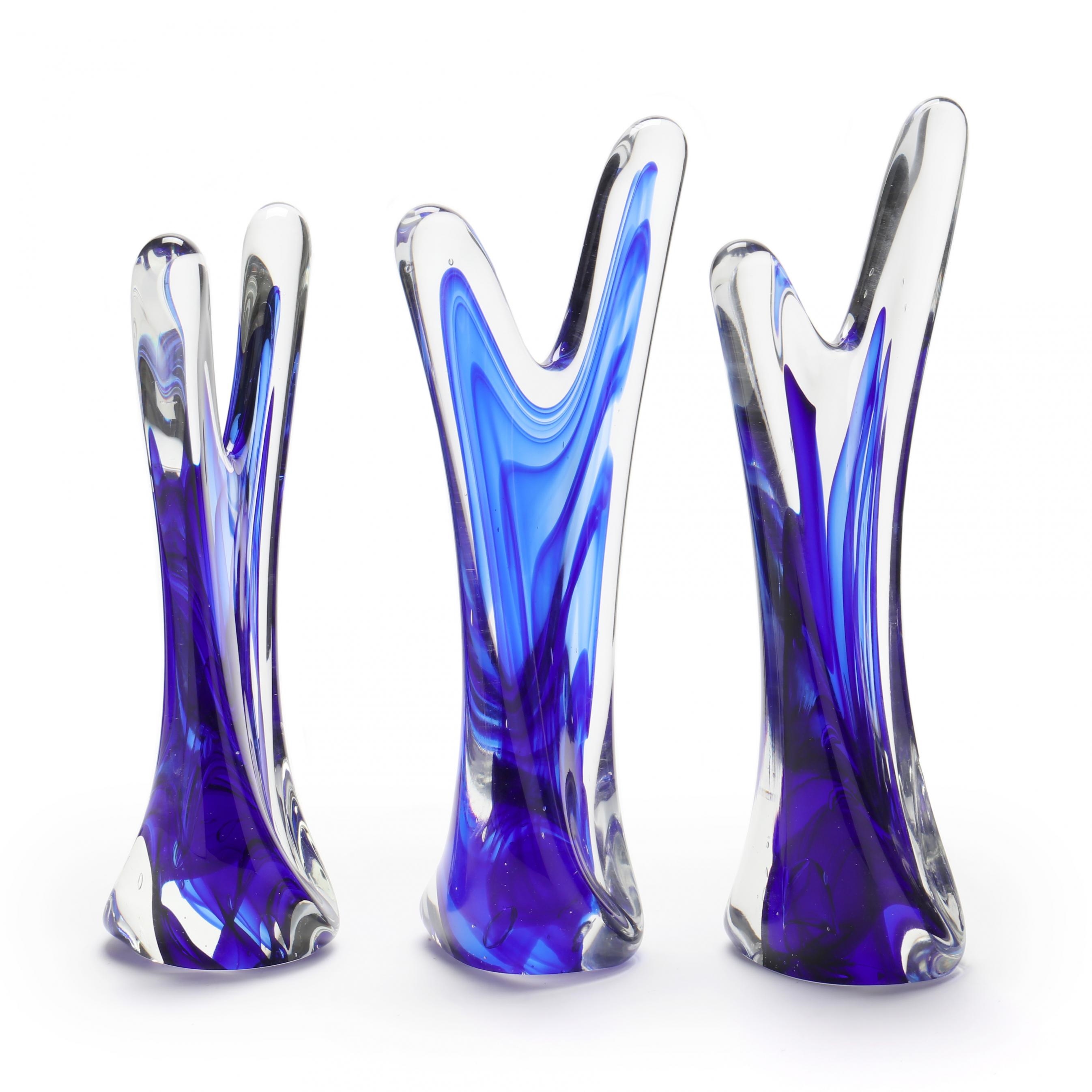 Rollin Karg | Three Large Glass Sculptures | MutualArt