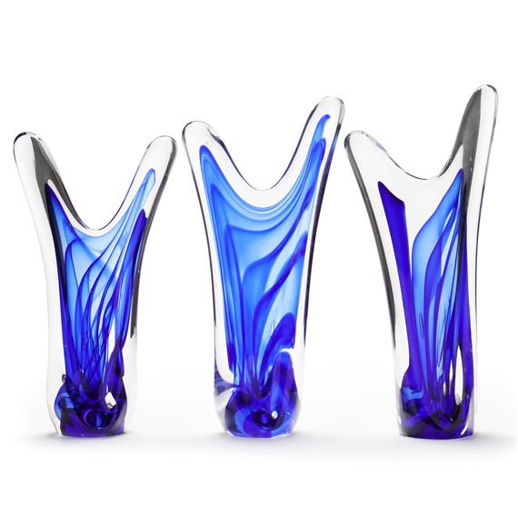 Rollin Karg | Three Large Glass Sculptures | MutualArt