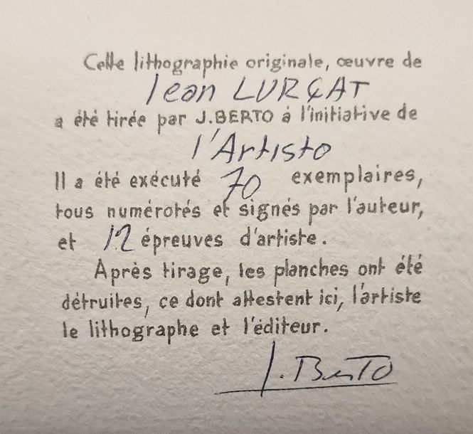 Jean Lurçat | Guerrier au sabre - 1960 (1960) | MutualArt