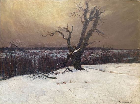 Fernand Alexis Lambert | The tree at dusk | MutualArt