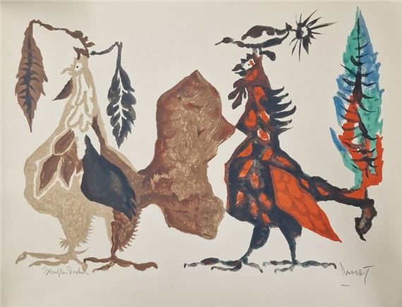 Jean Lurçat | Les coqs | MutualArt