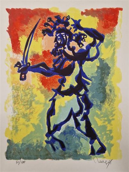 Jean Lurçat | Guerrier au sabre | MutualArt