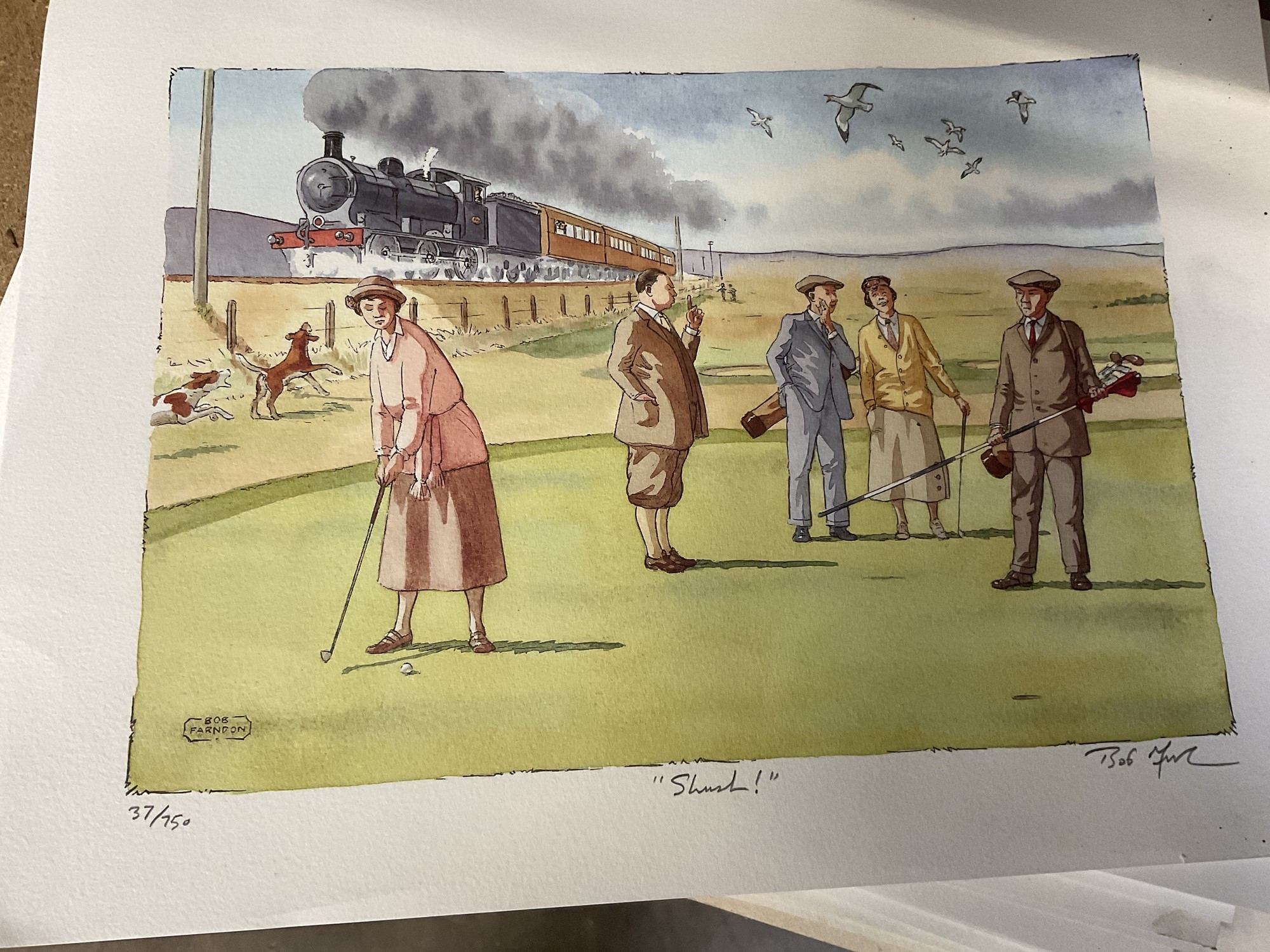 Bob Farndon | large collection of hand coloured prints, hand signed and ...