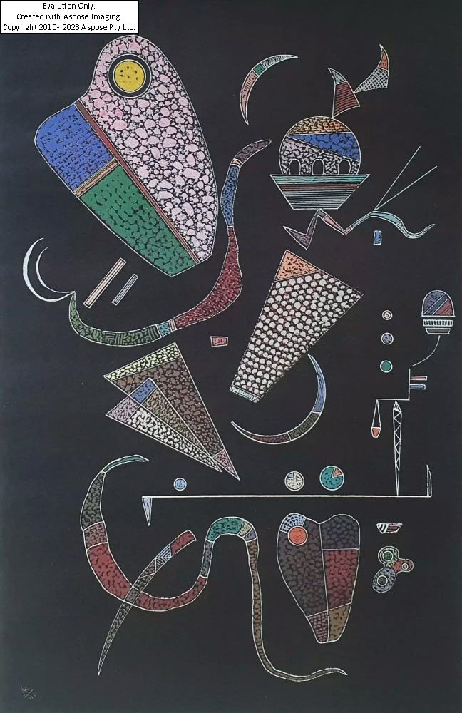 Wassily Kandinsky | Two Ovals (Composition No. 218) (1919) | MutualArt