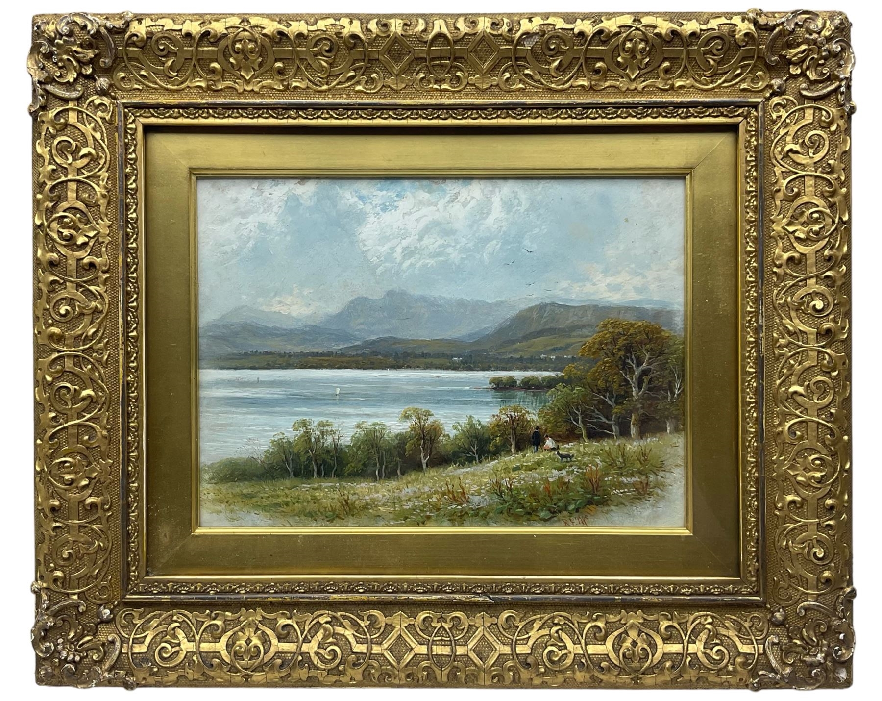 Robert Finlay McIntyre | Vignette View of Loch Katrine and Ellen Isale ...
