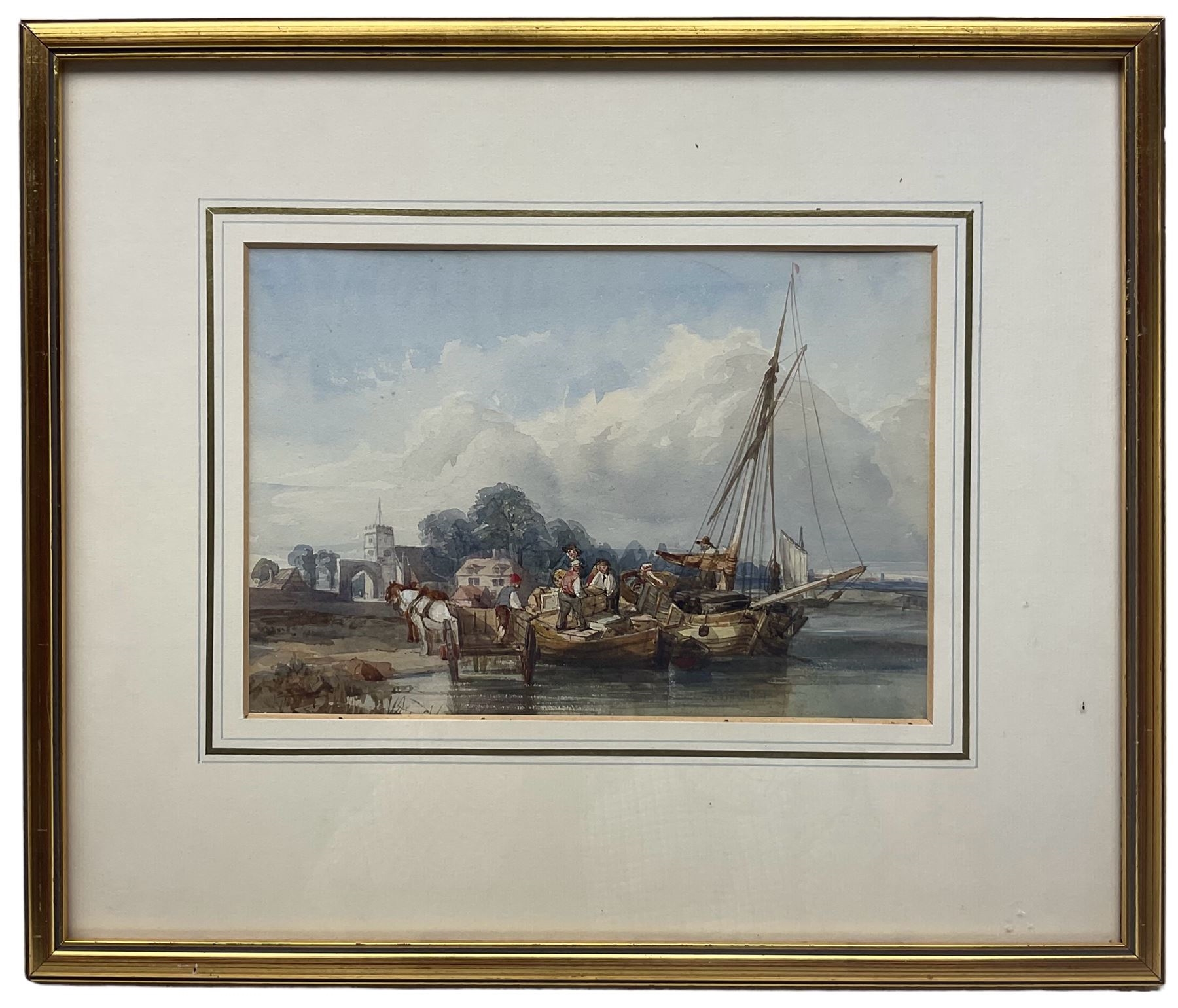 William Burgess of Dover | Unloading a Sail Barge | MutualArt