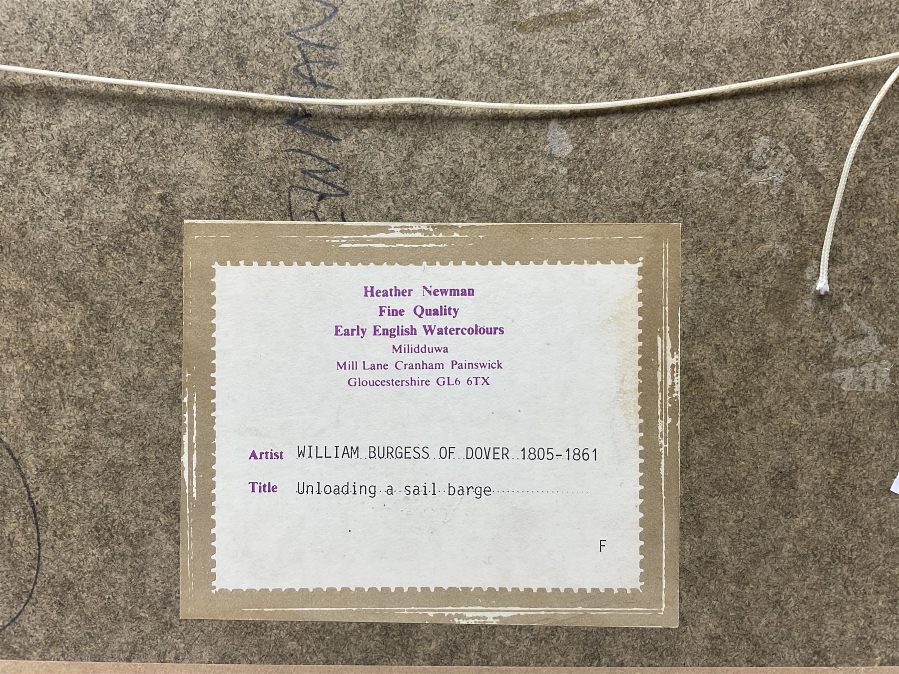 William Burgess of Dover | Unloading a Sail Barge | MutualArt