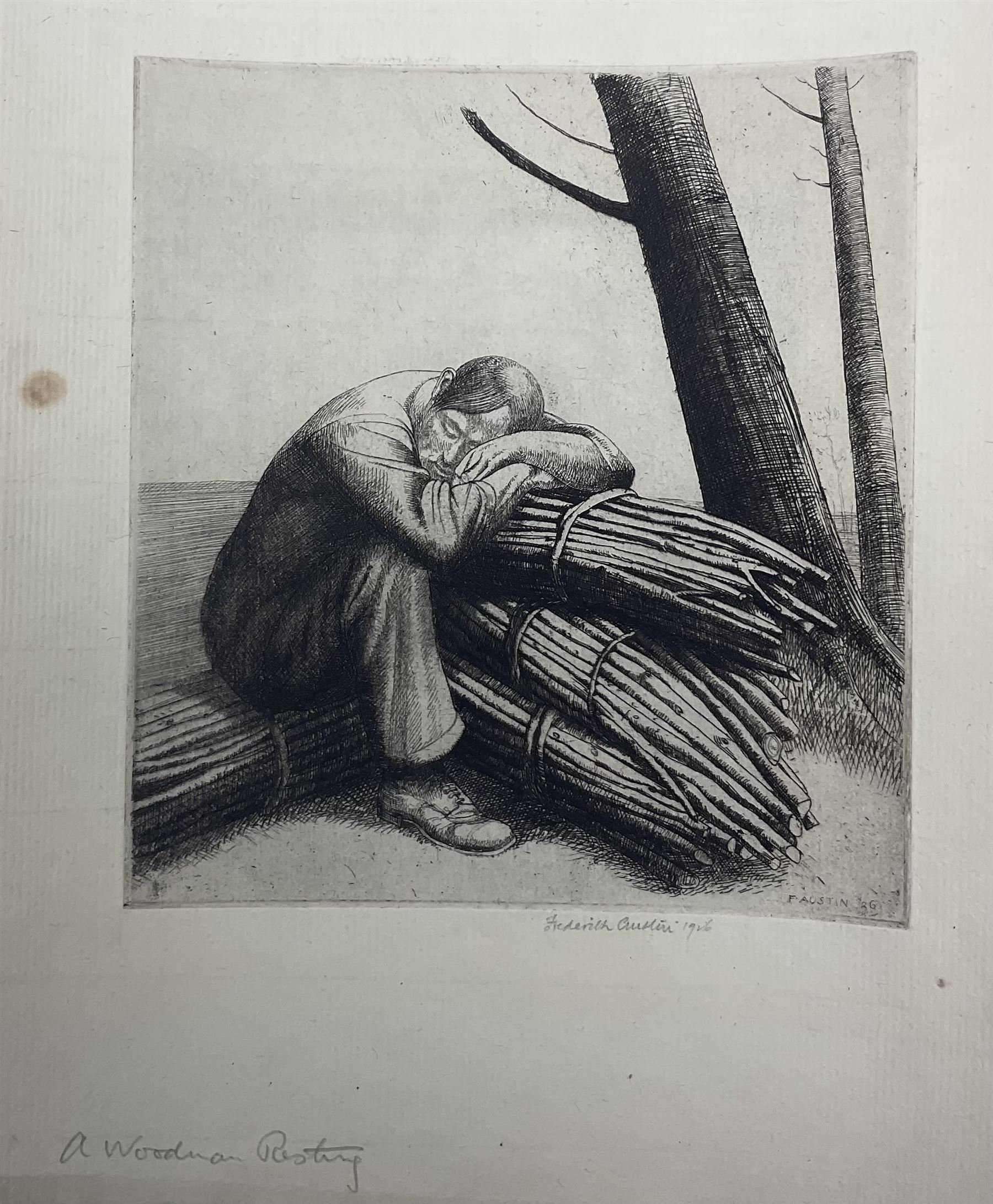 Frederick George Austin | ‘A Woodman Resting’ (1926) | MutualArt