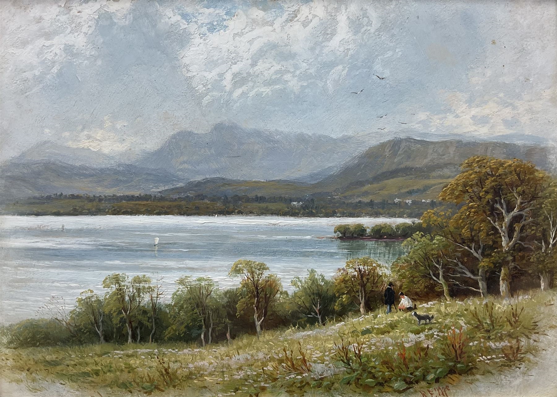 Robert Finlay McIntyre | Vignette View of Loch Katrine and Ellen Isale ...