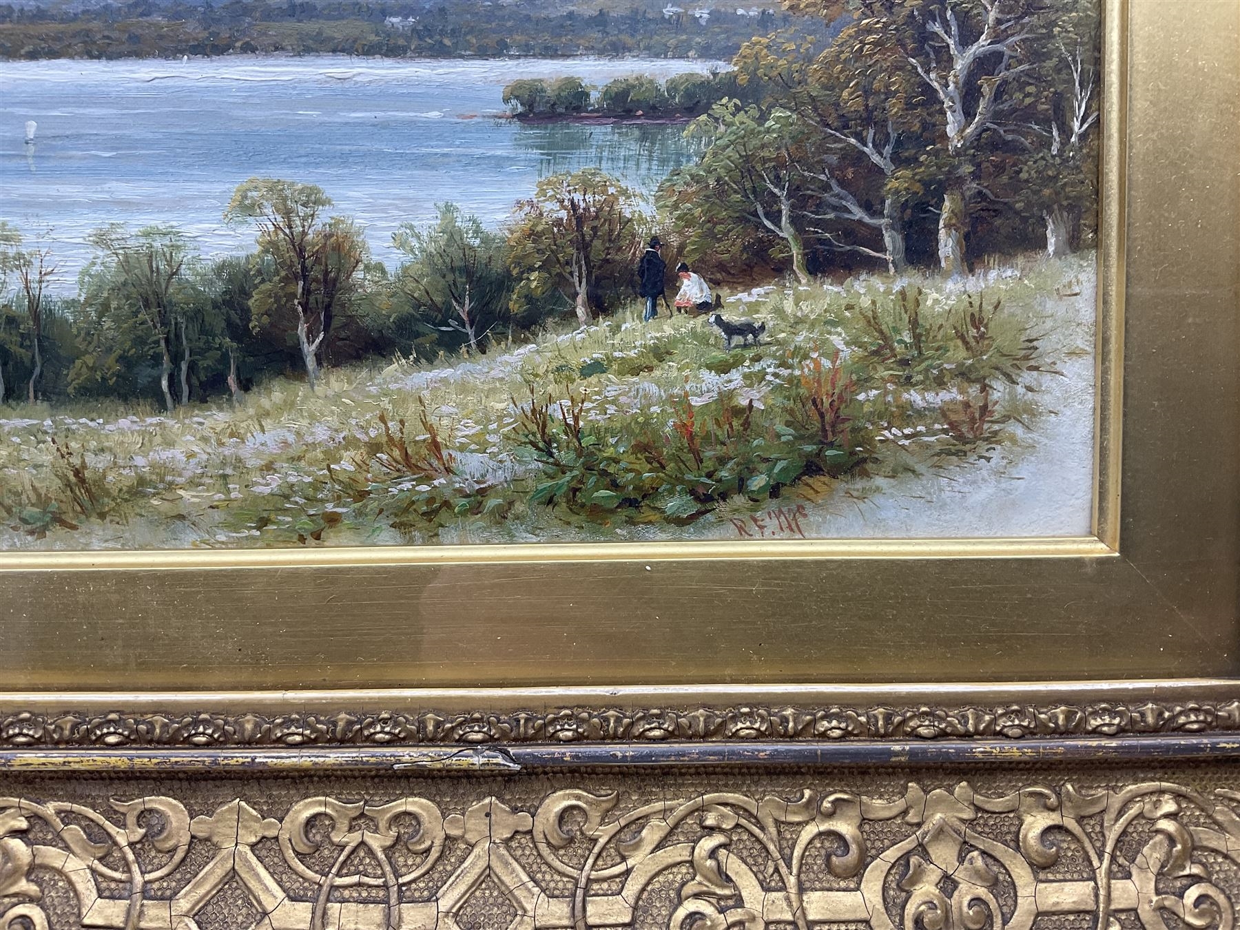 Robert Finlay McIntyre | Vignette View of Loch Katrine and Ellen Isale ...