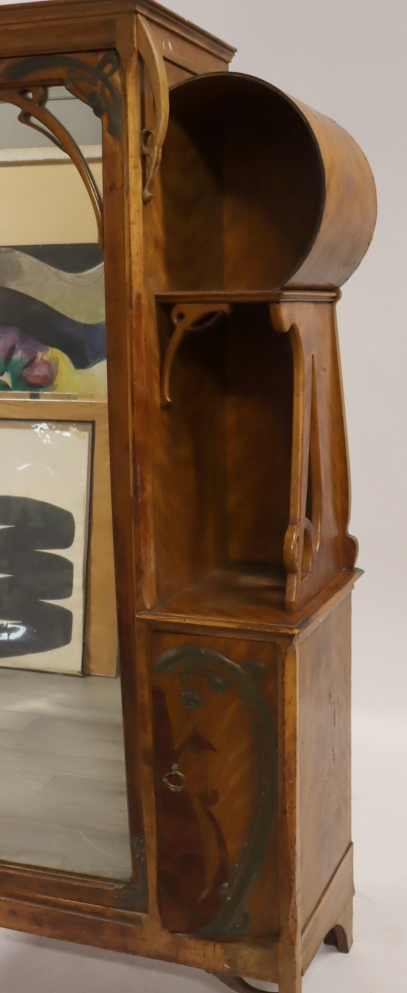 Francois-Leon Benouville | French art nouveau cabinet with mirrored ...