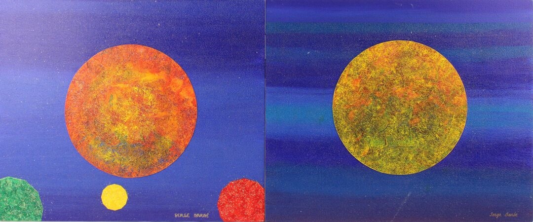 Serge Barbe | Composition au disque et polygones | MutualArt