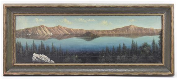 Eliza Rosanna Barchus | ELIZA BARCHUS CRATER LAKE OIL PAINTING | MutualArt