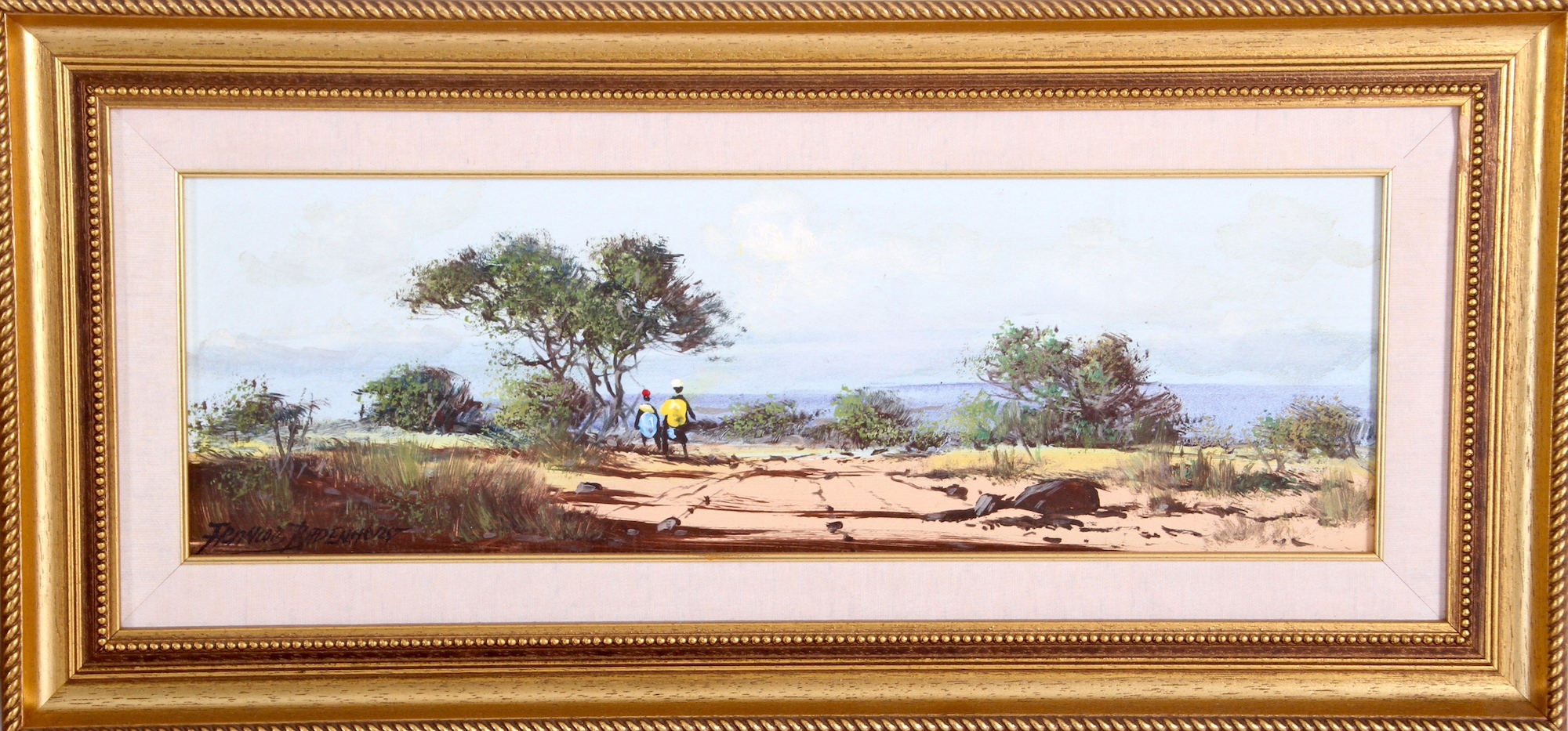 Francois Badenhorst | FIGRUES WALKING DOWN A DIRT ROAD | MutualArt