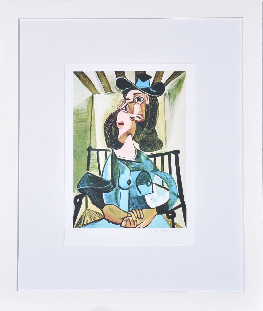 Pablo Picasso | Woman with hat seated in armchair after Collection ...