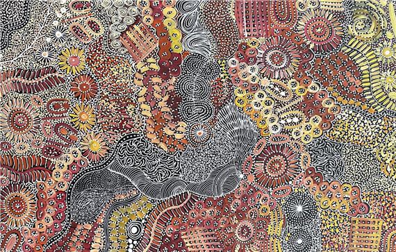 Janet Golder Kngwarreye | Bush Yam Dreaming | MutualArt