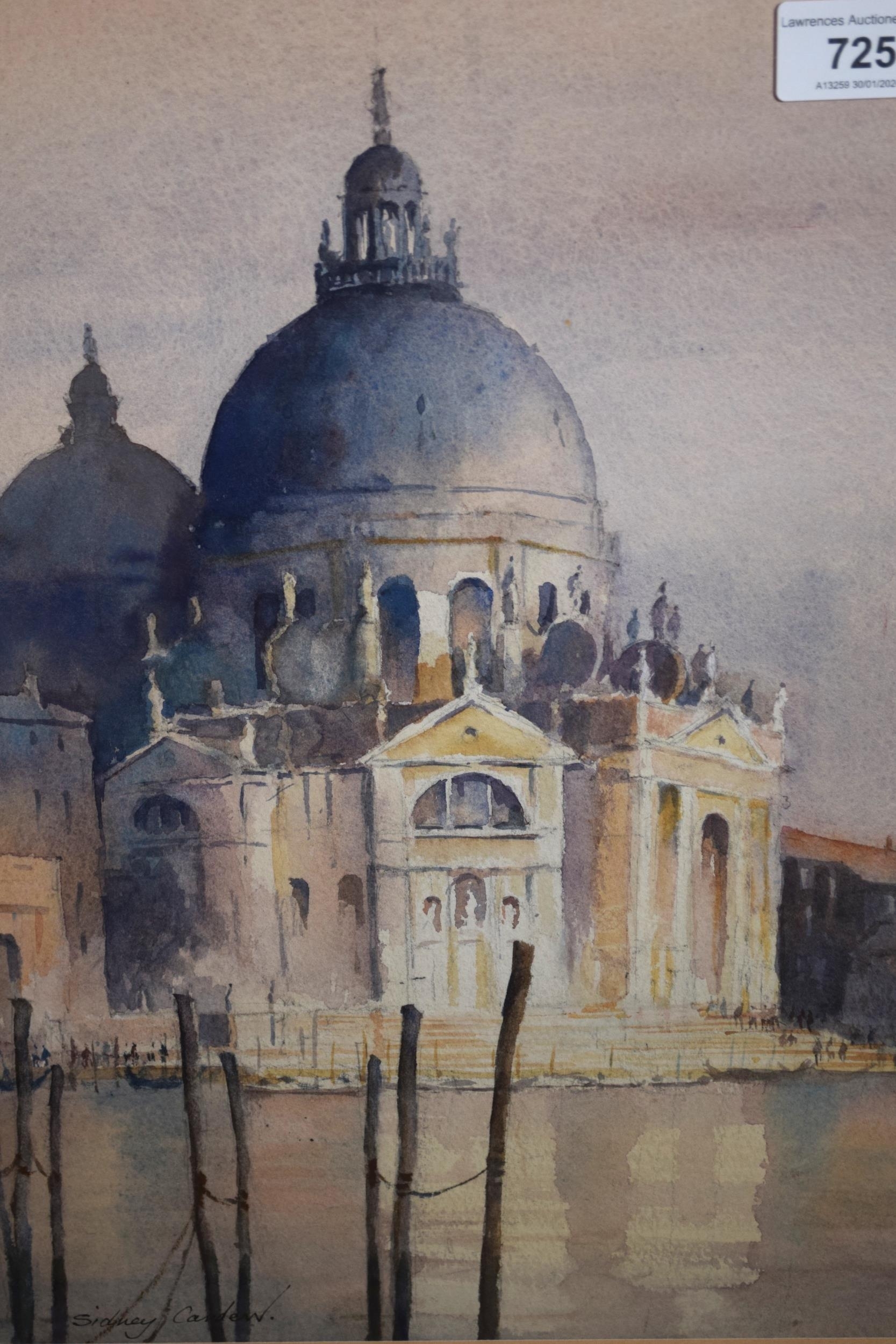 Sidney Cardew | watercolour ' Light on the Salute | MutualArt