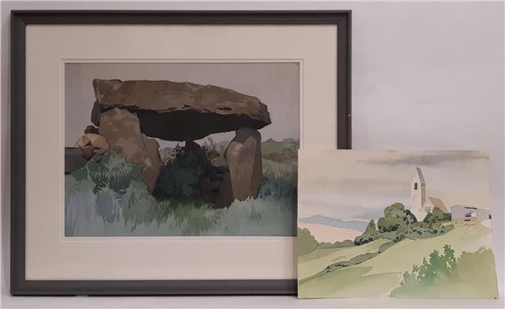 Harold Whitaker | - Two landscape paintings (1941) | MutualArt