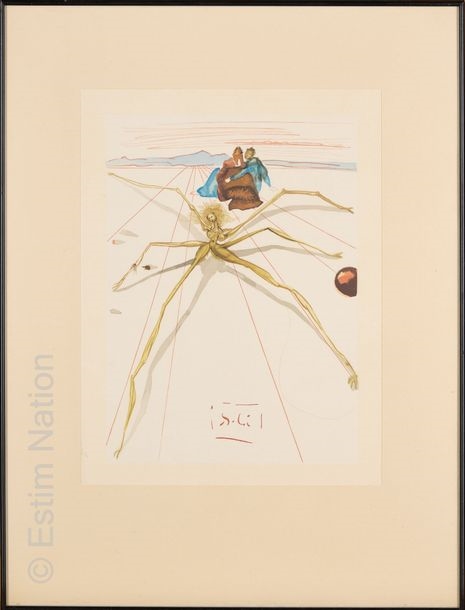 Salvador Dalí | The Shepherd Etching in color | MutualArt