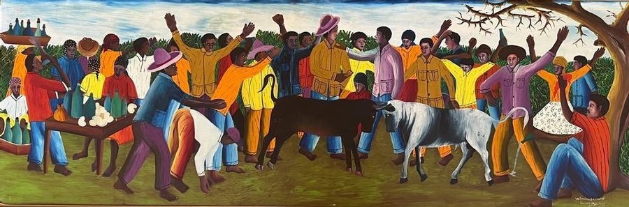 Wilmino Domond | Queen fights Canvas Signed | MutualArt