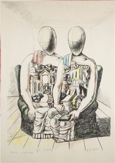 Giorgio de Chirico | Gli Archeologi | MutualArt