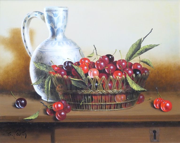 Georges Coulon | Still life with cherries (2024) | MutualArt