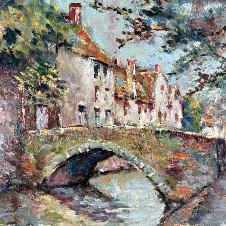 Henri Stenn | Le pont de l'hydromel à Bruges | MutualArt