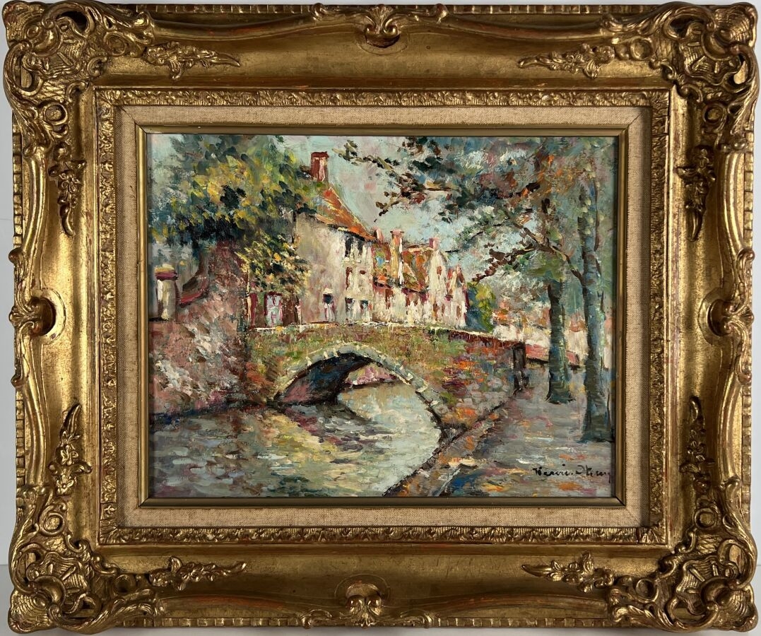 Henri Stenn | Le pont de l'hydromel à Bruges | MutualArt