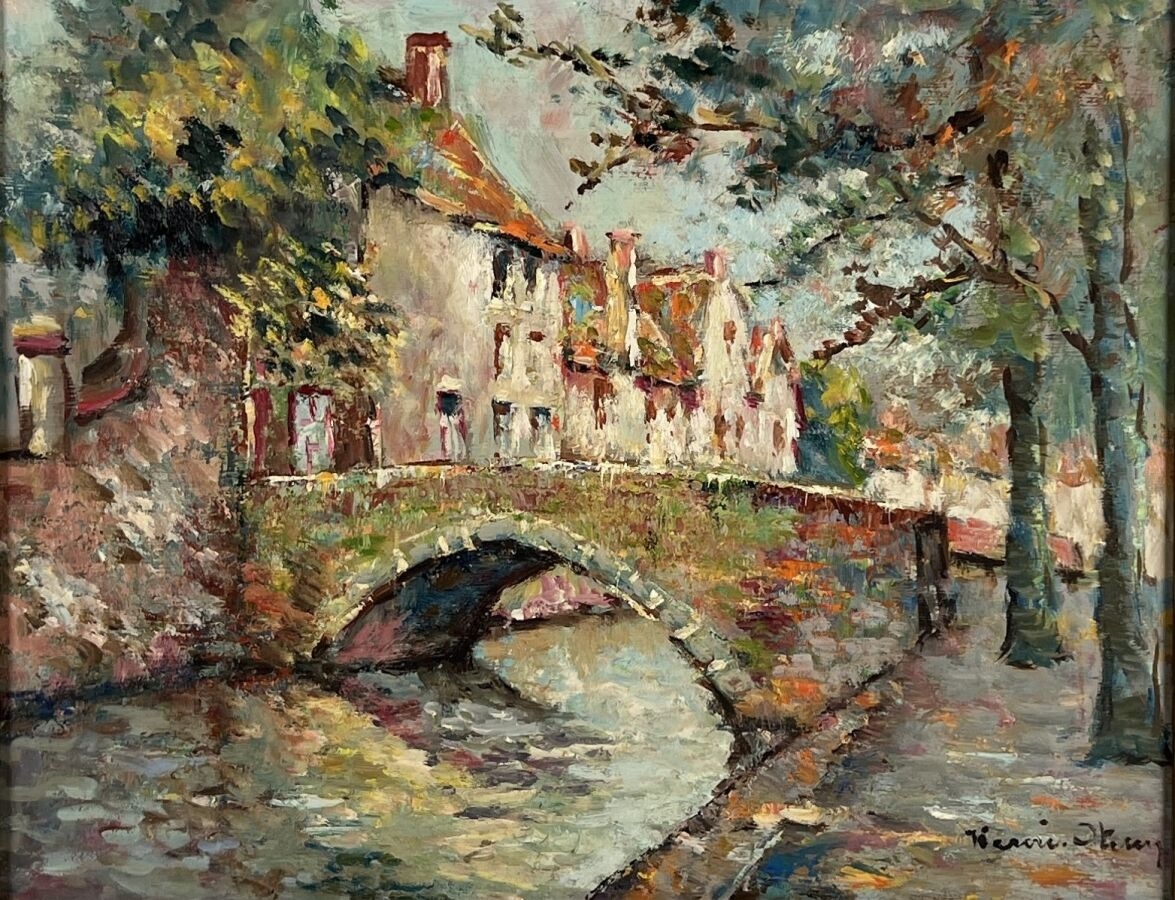 Henri Stenn | Le pont de l'hydromel à Bruges | MutualArt