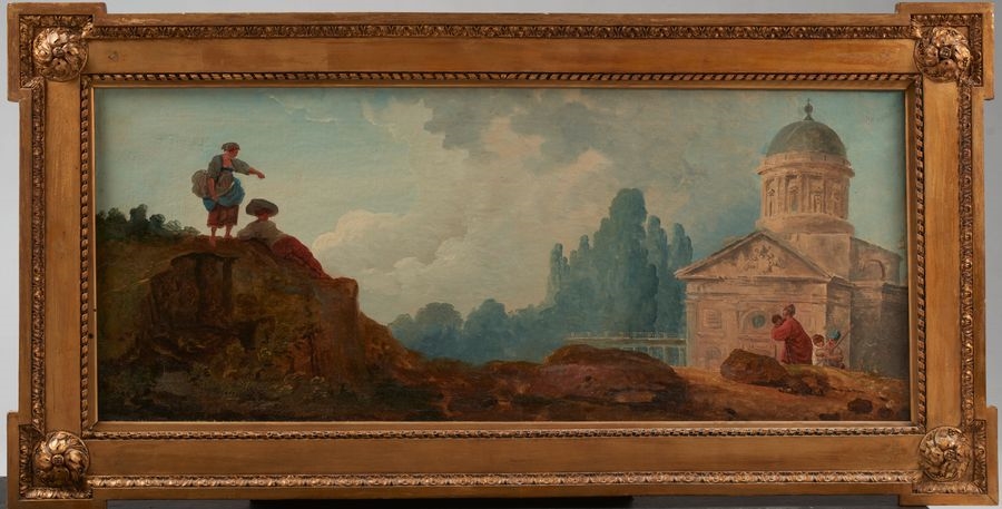 Hubert Robert | Hubert ROBERT (1733-1808). Landscape with... - Lot 17 ...