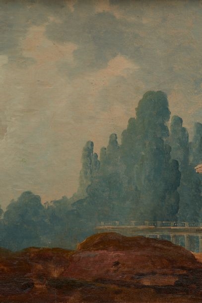 Hubert Robert | Hubert ROBERT (1733-1808). Landscape with... - Lot 17 ...