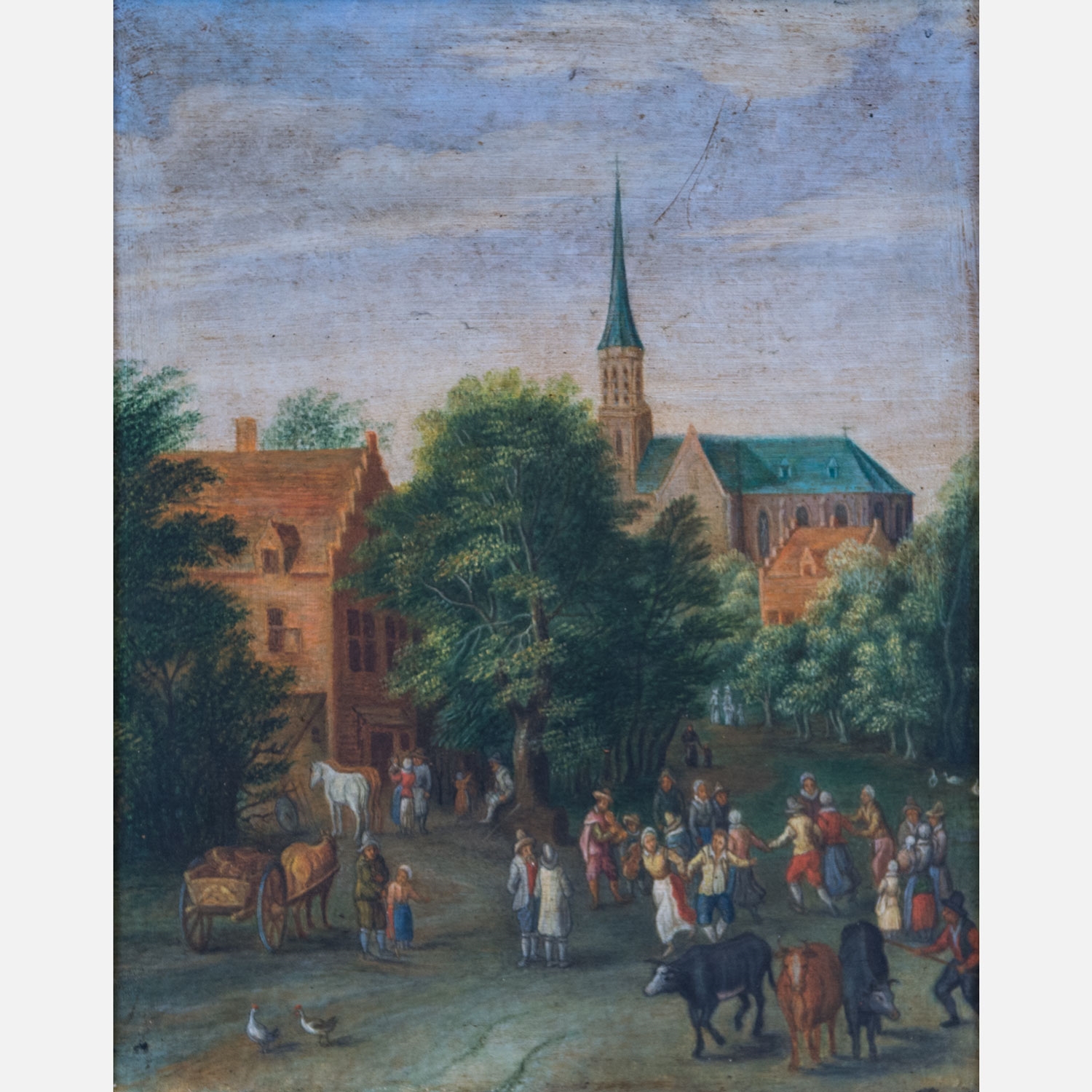 Pieter Gysels | Market day in the village | MutualArt