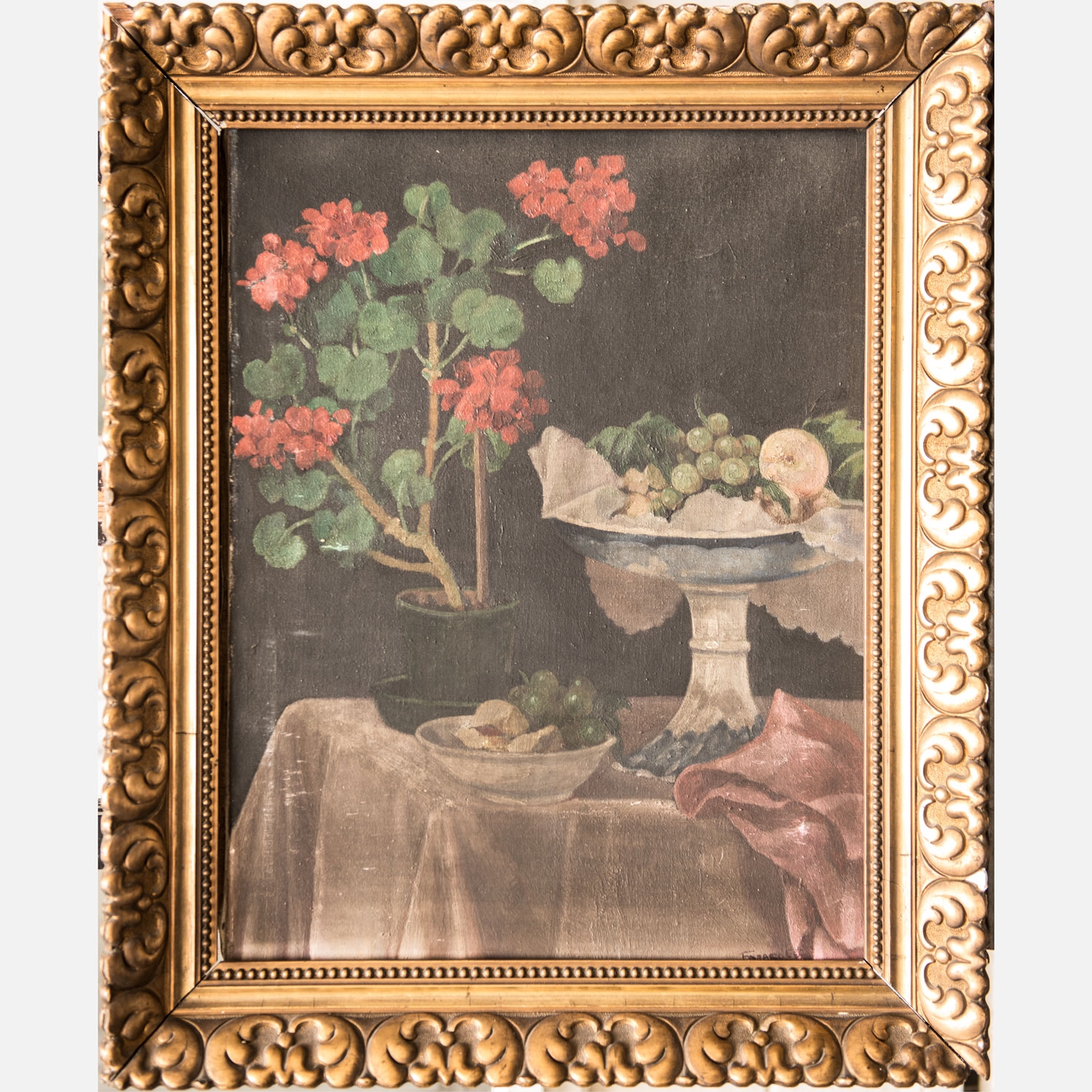 Géza Faragó | still life with fruits and flowers | MutualArt