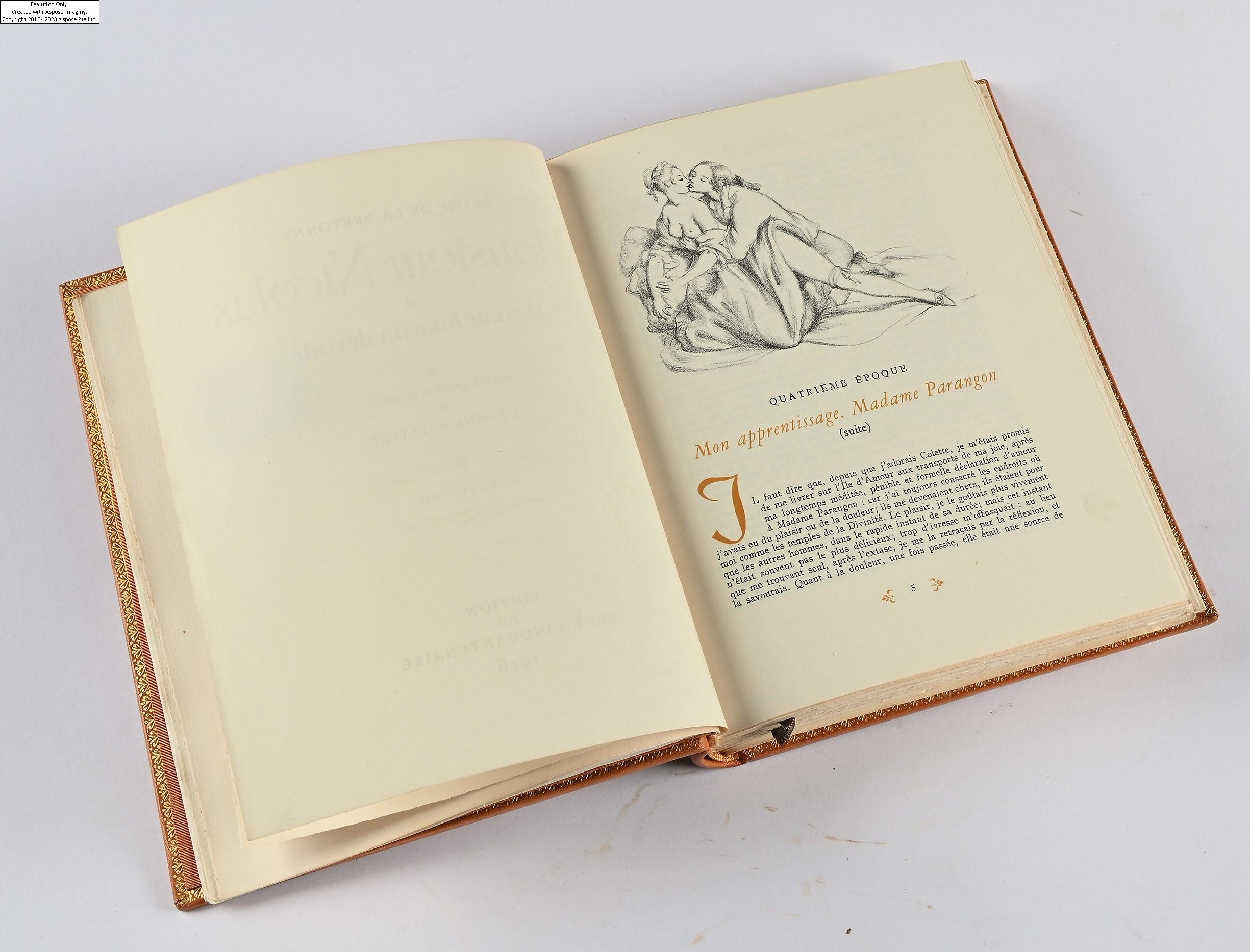 Suzanne Ballivet | Restif de la Bretonne - Monsieur Nicolas ou le coeur ...